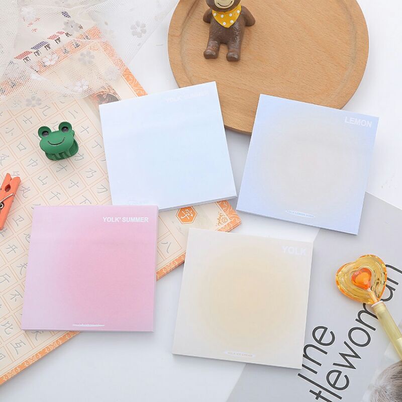 Jual Sticky Notes Simple Gradient Color Aesthetic Post It 50 Lembar ...