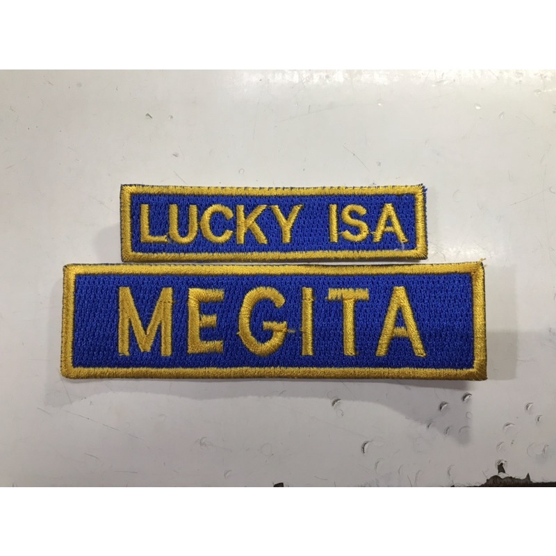 Jual Custom Bordir Nama | Custom Badge Nama | Bordir Nama | Badge Nama ...