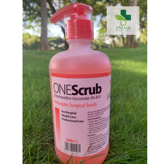 Jual One scrub 4% onemed Hand scrub 500ml Pump | Shopee Indonesia