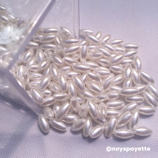 Jual 10gram 4x8mm Mote Payet Mutiara/Pearls BERAS PADI MGB asli Jepang ...