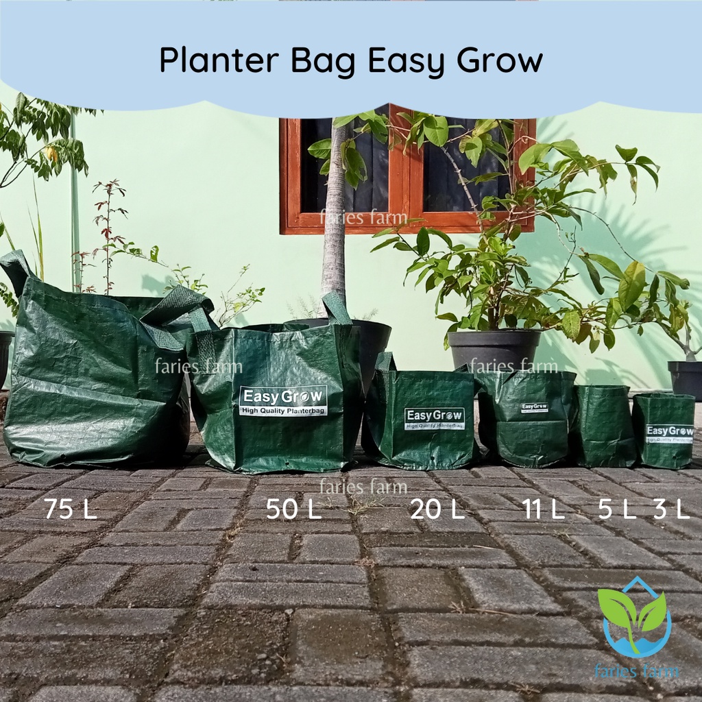 Jual Planter Bag Easy Grow 100L 75L 50L 20L 11L 5L 3L Planterbag ...