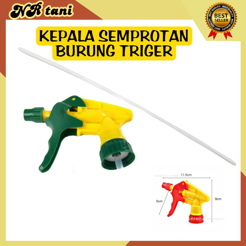 Jual KEPALA SEMPROTAN BURUNG TRIGER WARNA/DESINFEKTAN TEKAN BISA PAKAI ...