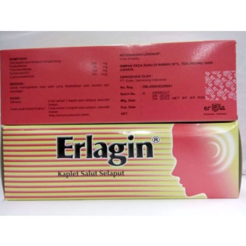 Jual Erlagin Kaplet (100's) | Shopee Indonesia