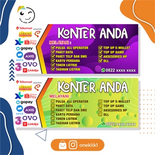 Jual Spanduk Banner Konter / Banner Spanduk Murah / Aksesoris Konter ...
