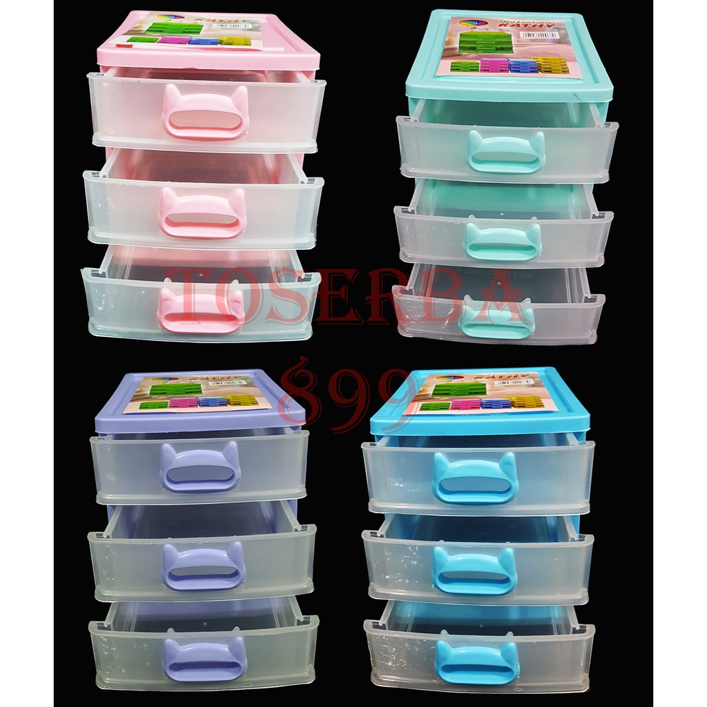 Jual LL14704 Laci Mini Container Kathy Tempat Penyimpanan Lemari Kecil ...