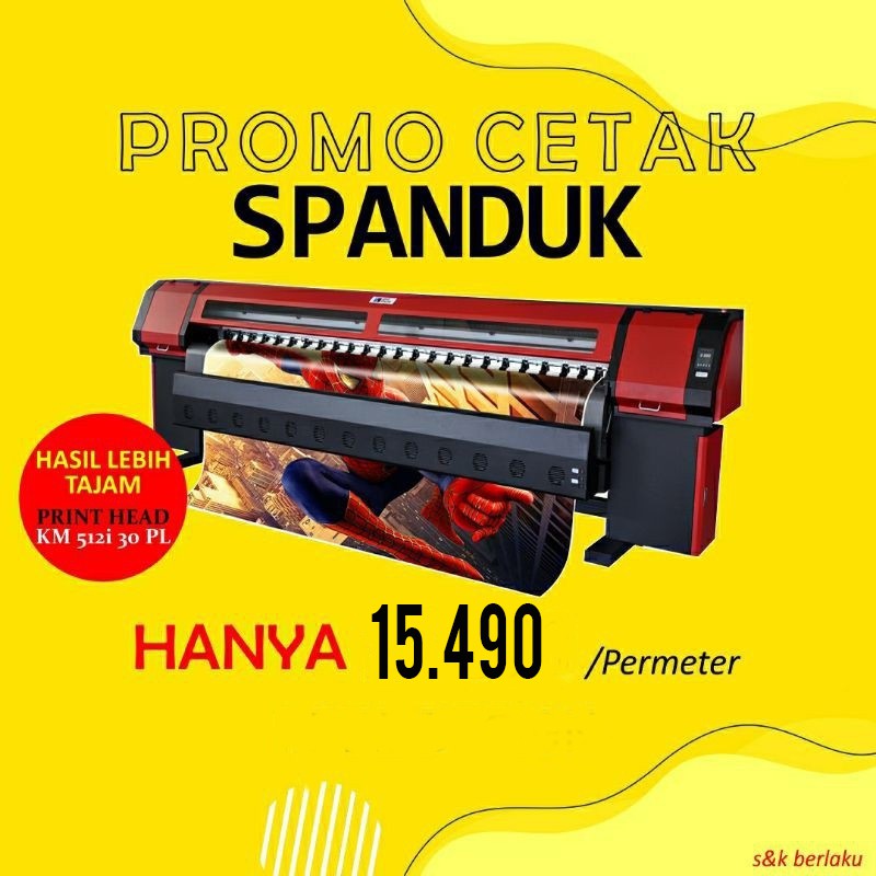 Jual PROMO CETAK MURAH Banner Spanduk Backdrop Baliho Flexi 280 / 340 GSM Indonesia|Shopee Indonesia