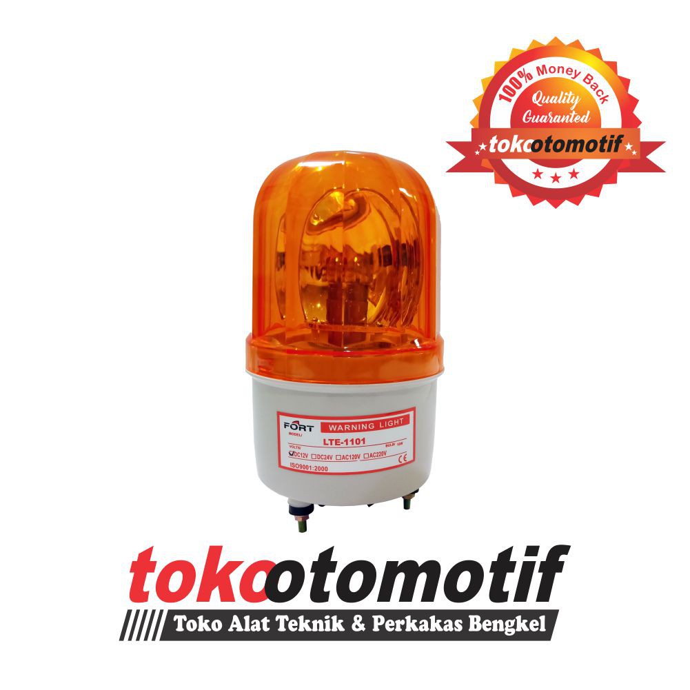 Jual Lampu Rotary / Warning Light / Sirine LTE 1101 DC 12V Aki Kuning ...
