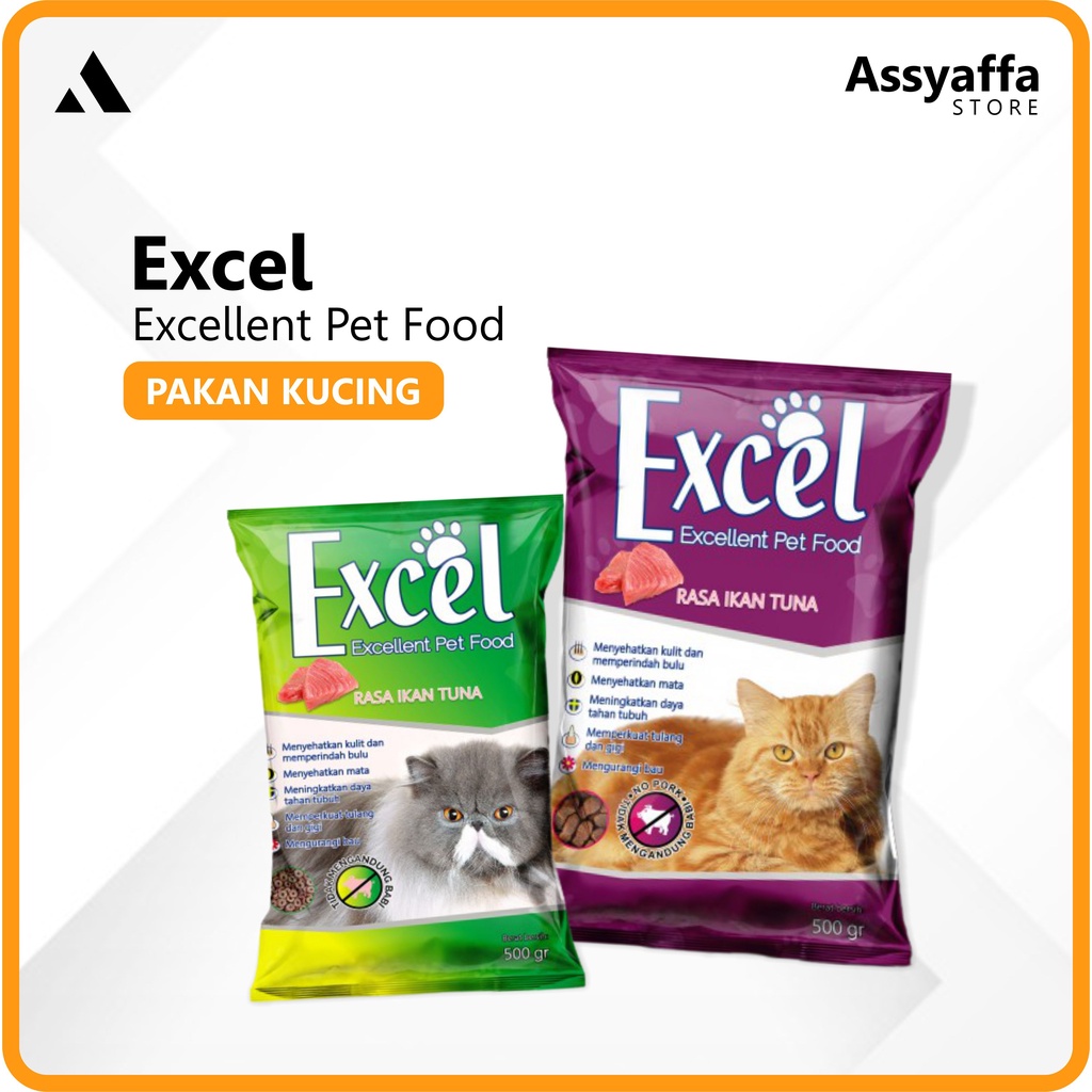 Jual Excel Makanan Kucing Excellent Pet Food 500gr | Shopee Indonesia