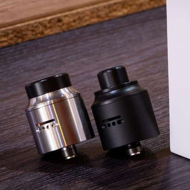Jual The Rye RDA v1.2 Authentic 24mm Stainless Steel Black SS Dual Post ...