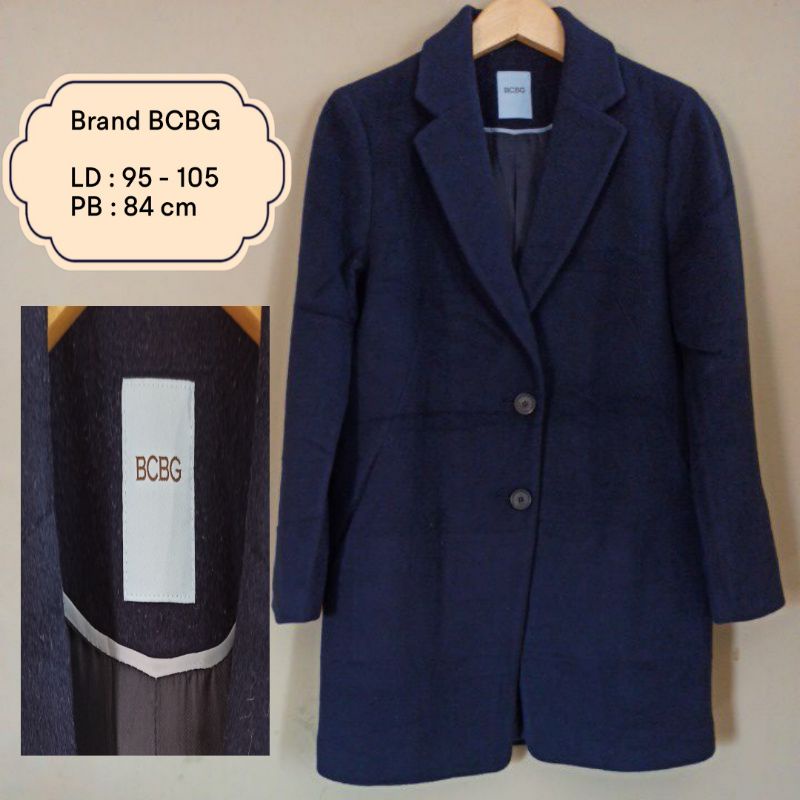 Jual Coat Blazer Wool BCBG | Shopee Indonesia