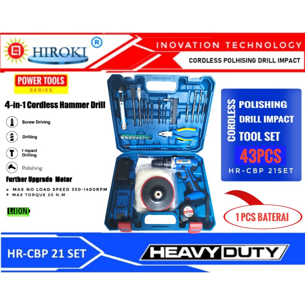 Jual Promo Termurah Mesin Bor Koper Tembok Set Cordless WAll Drill ...