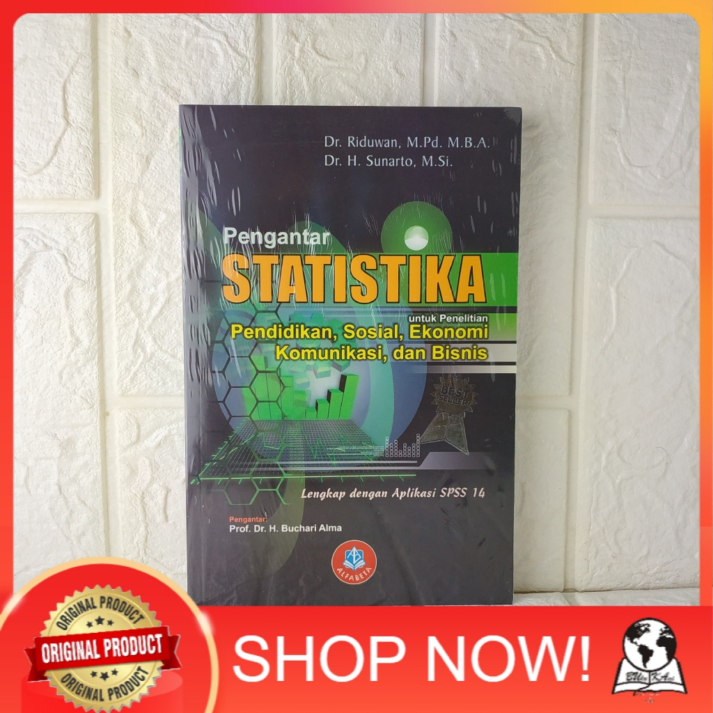 Jual PENGANTAR STATISTIKA UNTUK PENELITIAN PENDIDIKAN, SOSIAL, EKONOMI ...