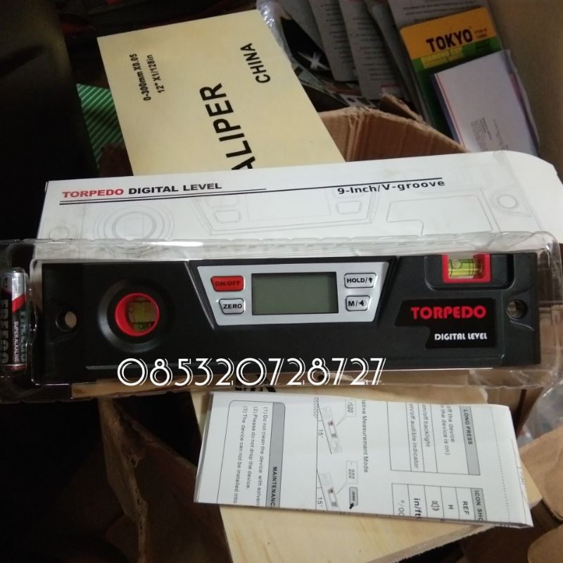 Jual waterpas digital inclinometer digital waterpass 9 inch torpedo ...