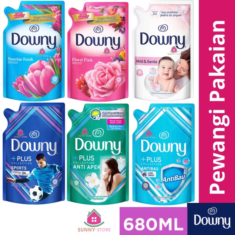 Jual Downy Pewangi Pelembut Pakaian Konsentrat Sunrise Fresh Mild & Gentle Sport Anti Apek & Bau ...