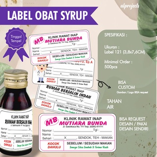 Jual LABEL OBAT STIKER OBAT SYRUP ETIKET OBAT SYRUP | Shopee Indonesia