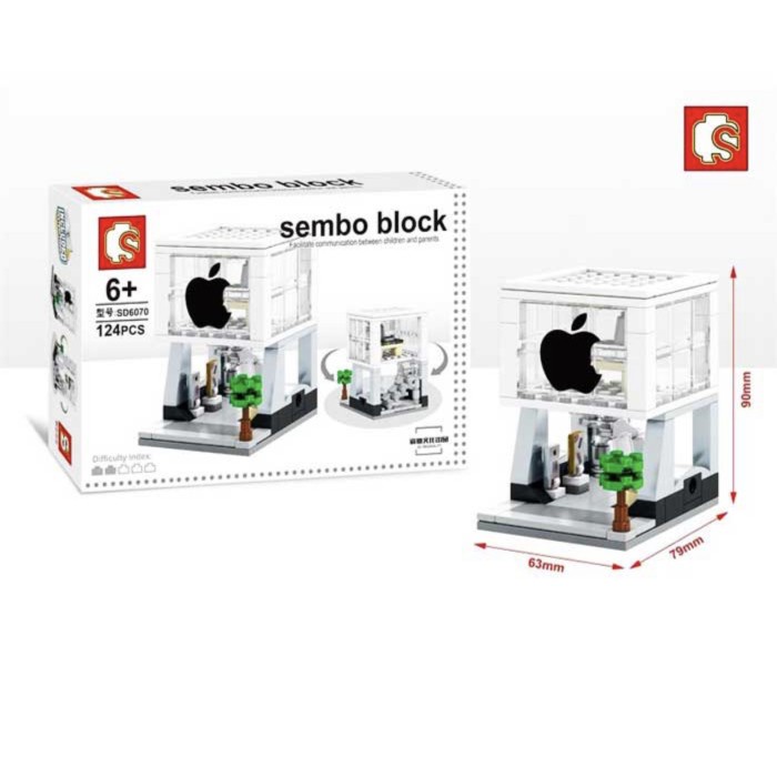 Jual SEMBO BLOCK APPLE STORE 124 PCS / mainan brick balok kado hadiah ...
