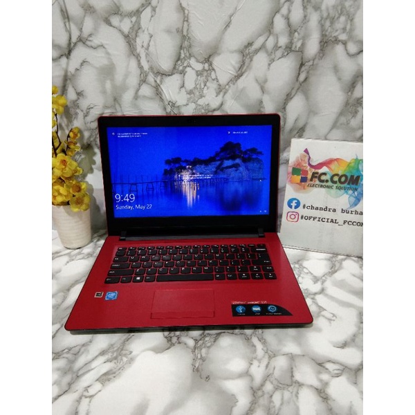 Jual Laptop LENOVO IDEAPAD 110 Intel Celeron N3060 WARNA MERAH RAM 4gb ...