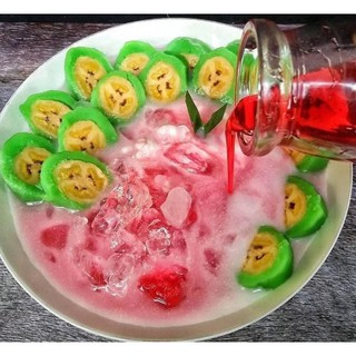 Jual Sirup Merah DHT Rasa Pisang Ambon Asli Makassar 620ml (Botol ...