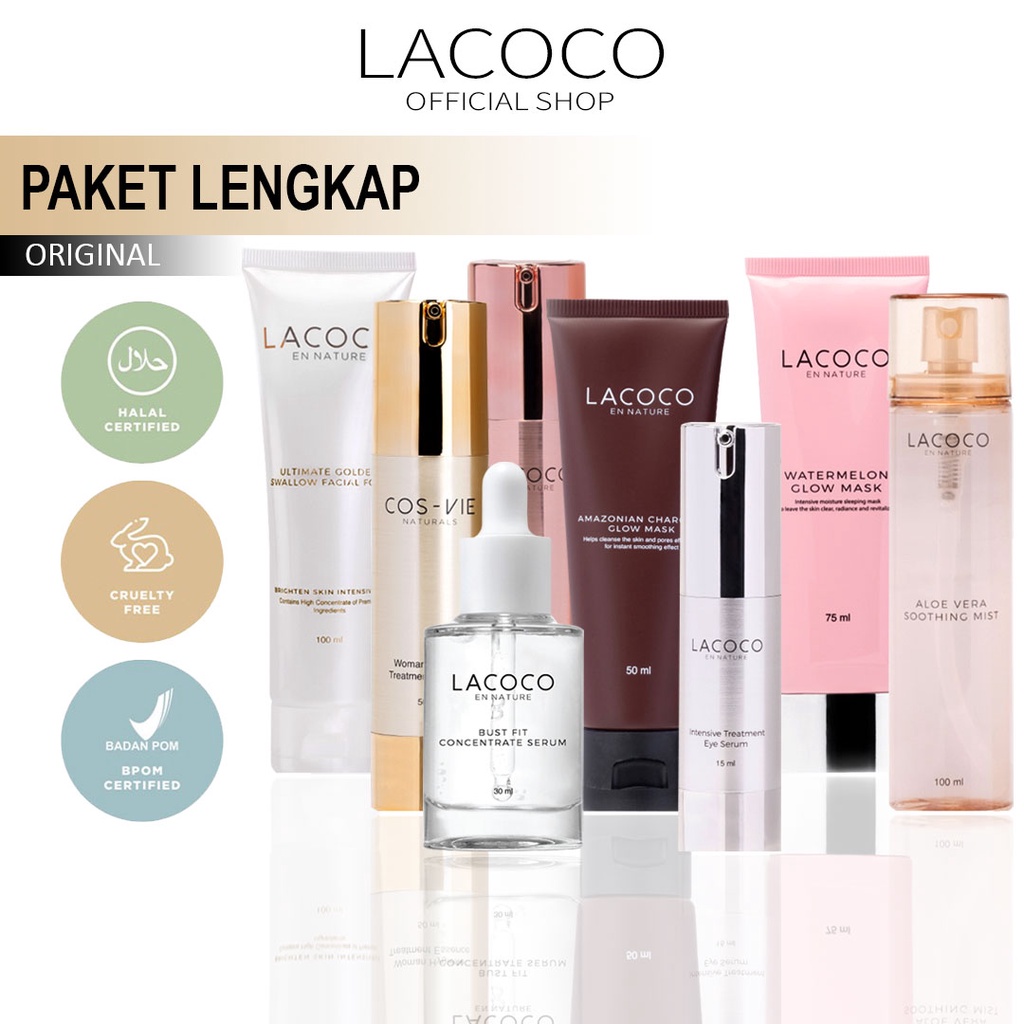 Jual LACOCO EN NATURE ORIGINAL Paket Lengkap | Shopee Indonesia
