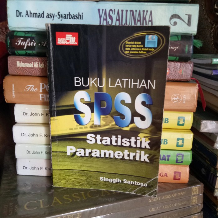 Jual ORIGINAL BUKU LATIHAN SPSS PARAMETRIK TANPA DISKET | Shopee Indonesia