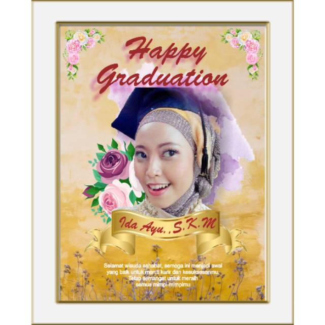 Jual Bingkai wisuda / kado wisuda | Shopee Indonesia