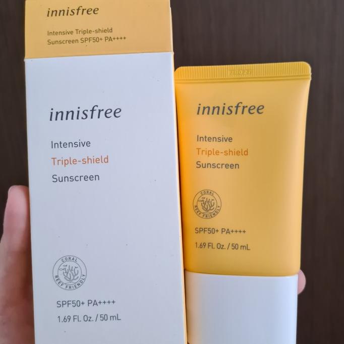 Jual NEW 2019 Innisfree Intensive Triple Care Sunscreen SPF50/PA++ 50ML | Shopee Indonesia