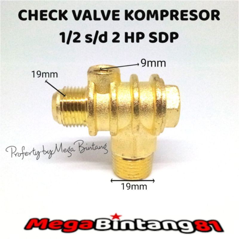Jual Check valve kompresor angin check valve otomatis kompresor 1/2 - 2 ...