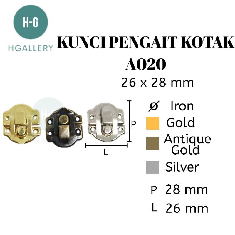 Jual KUNCI PENGAIT KOTAK / PENGUNCI BOX HANTARAN | Shopee Indonesia
