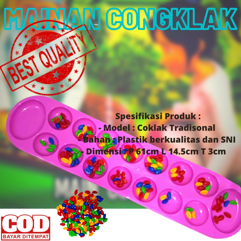 MAINAN TRADISIONAL DAKON/CONGKLAK FREE BIJI DAKON | Shopee Indonesia