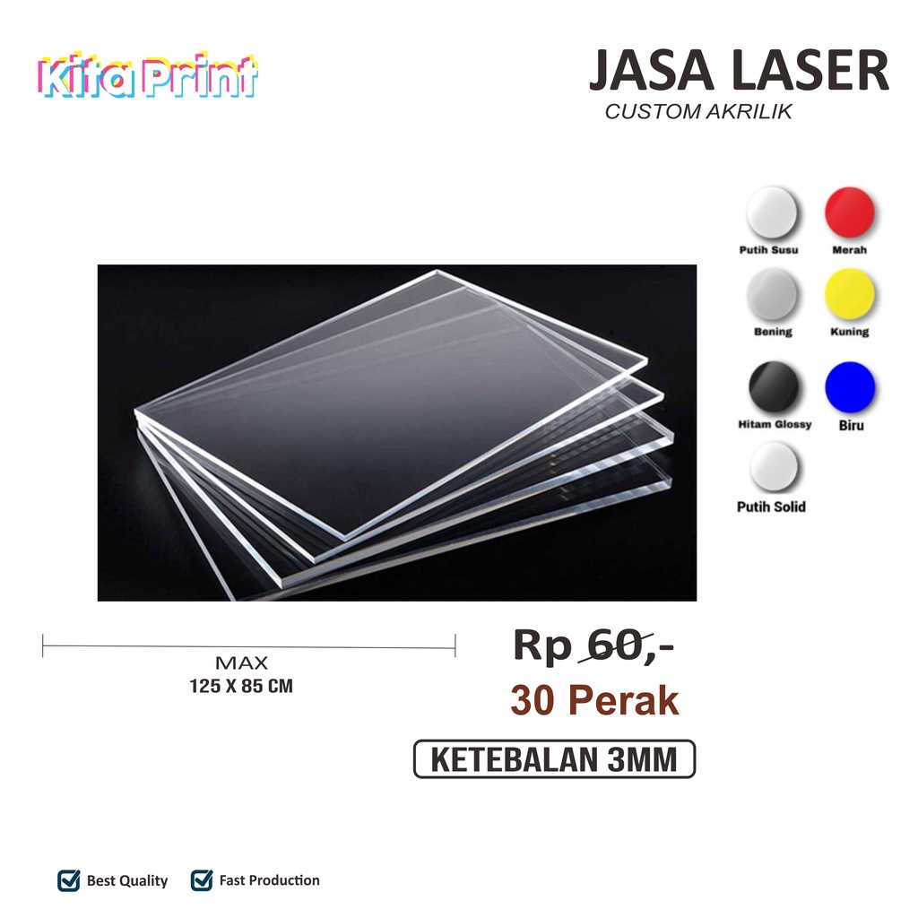 Jual Akrilik Custom 2mm Bening Jasa Custom Laser Akrilik | Lembaran Acrylic Custom 3mm | Shopee ...