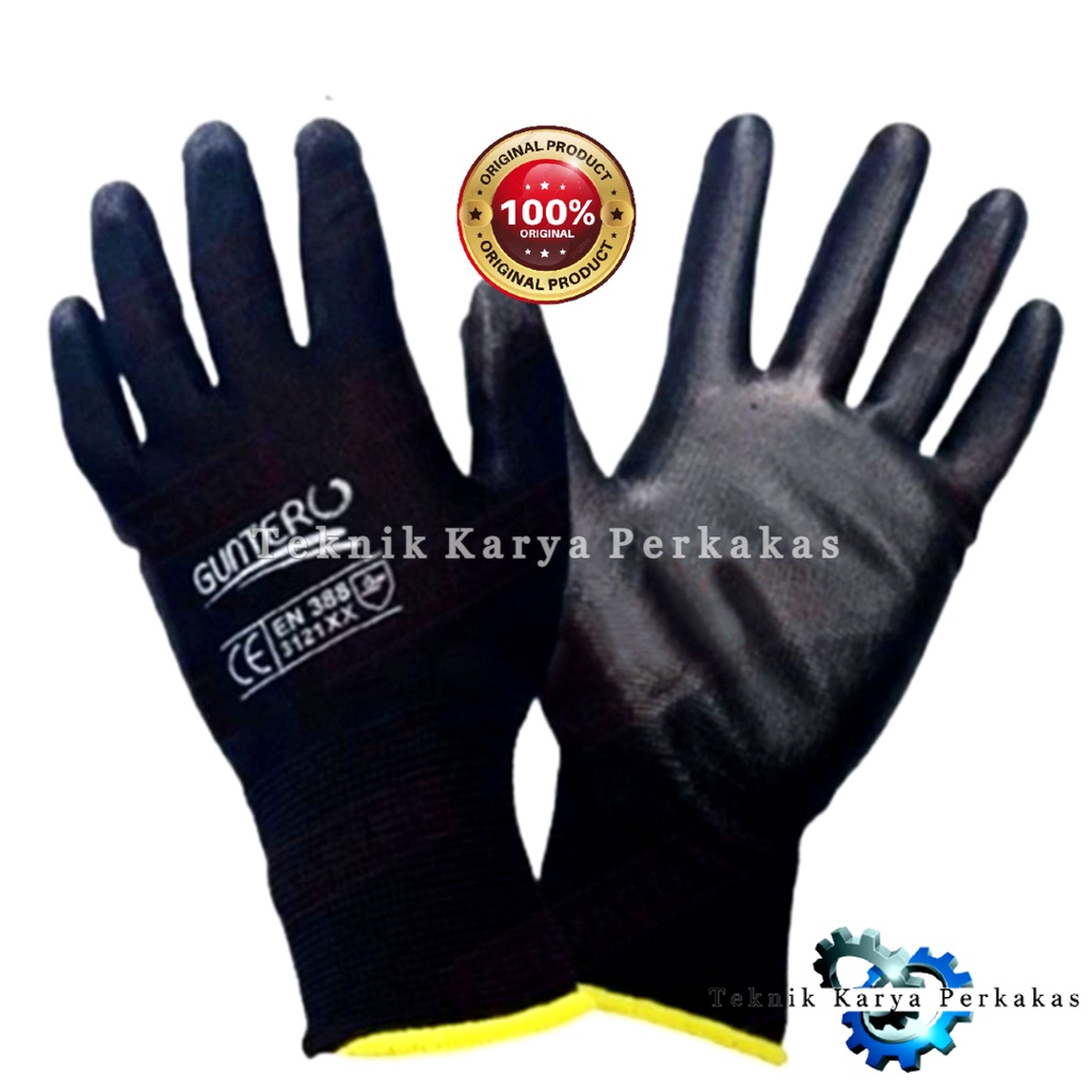 Jual Sarung Tangan Proyek Sarung Tangan Safety Latex Hitam GT3001 ...