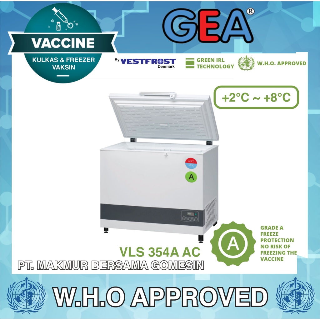 Jual KULKAS VAKSIN GEA VLS-354A-AC MEDICAL ICELINED REFRIGERATOR ORIGINAL | Shopee Indonesia