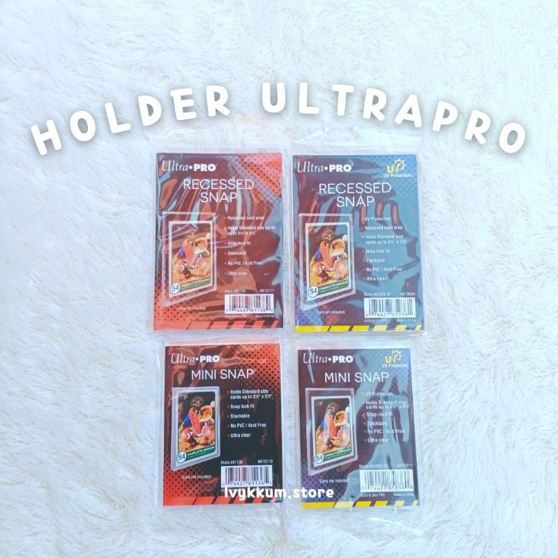 Jual Mini Snap Card Holder Ultra Pro | Recessed Snap| Holder Photocard ...