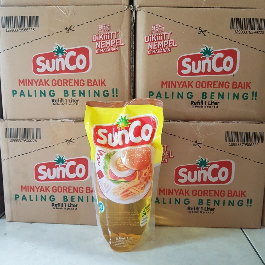 Jual Minyak Goreng Sunco 1 Dus ( 1 liter x 12 pack ) | Shopee Indonesia