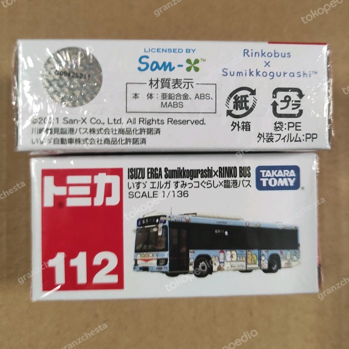 Jual Tomica Reguler #112 1/136 Isuzu Erga Sumikkogurashi X Rinko Bus ...
