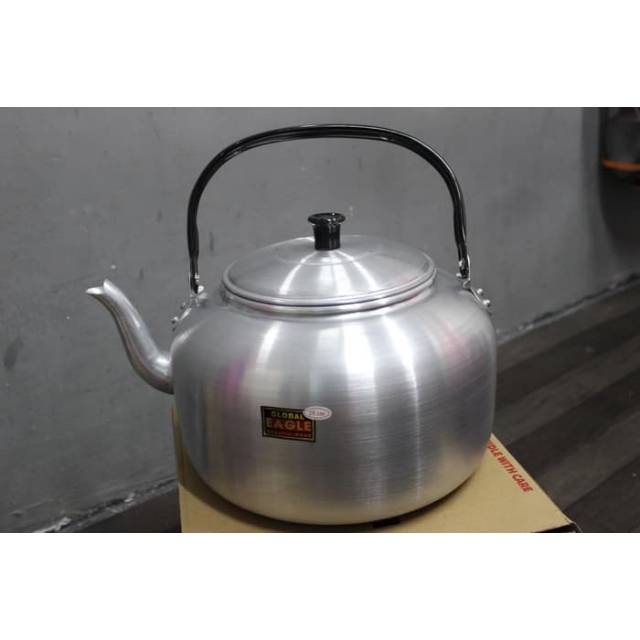 Jual teko besi cor gagang hitam 28cm BESAR air minum ketel kettle ...