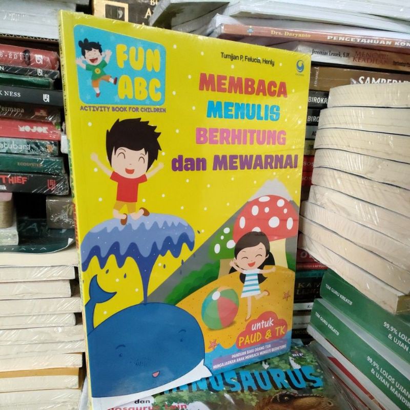 Jual buku Fun ABC membaca menulis berhitung dan mewarnai | Shopee Indonesia