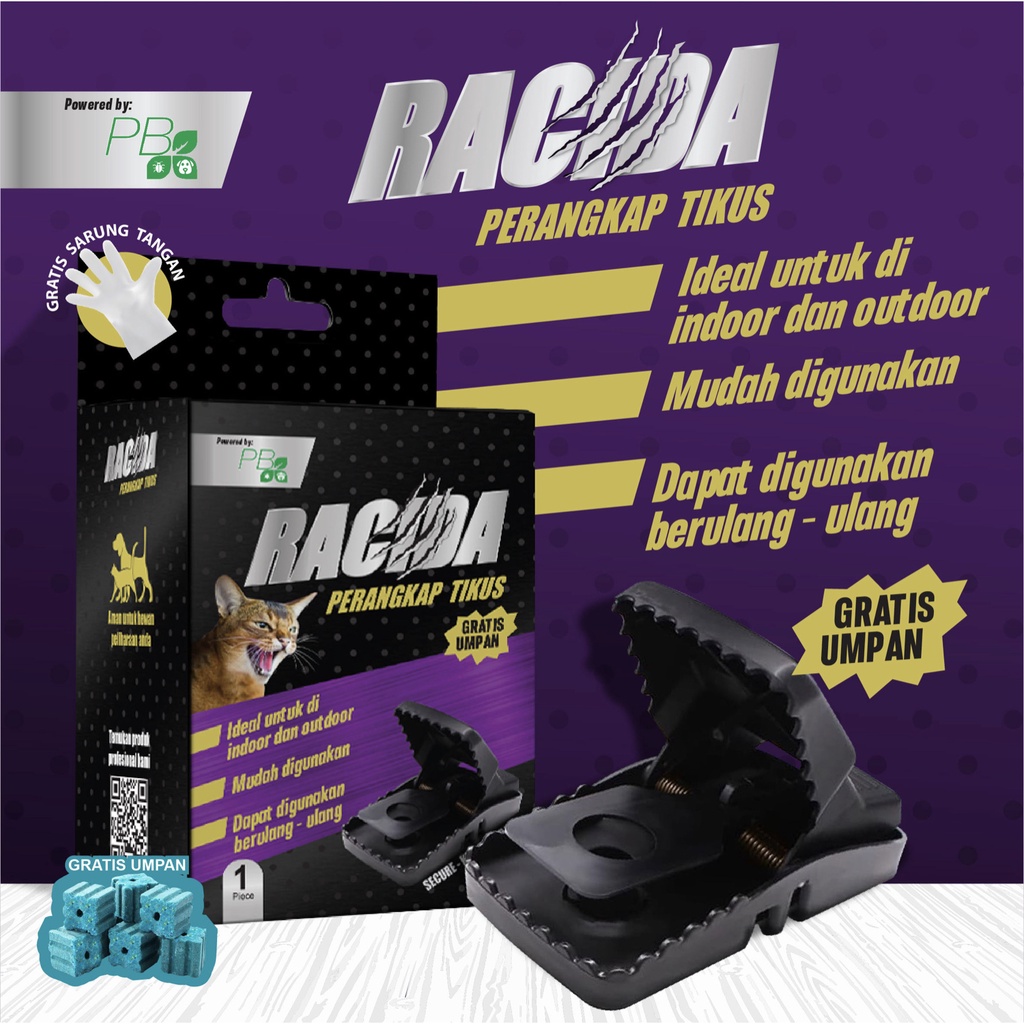 Jual Racida - Perangkap Tikus Mekanis - Otomatis - Mouse Snap Trap ...
