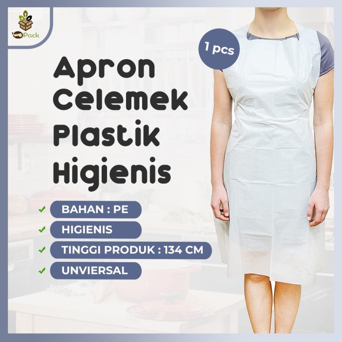 Jual cs20c1s1v Apron Plastik Celemek Plastik Pe Film Non Medis Apd ...