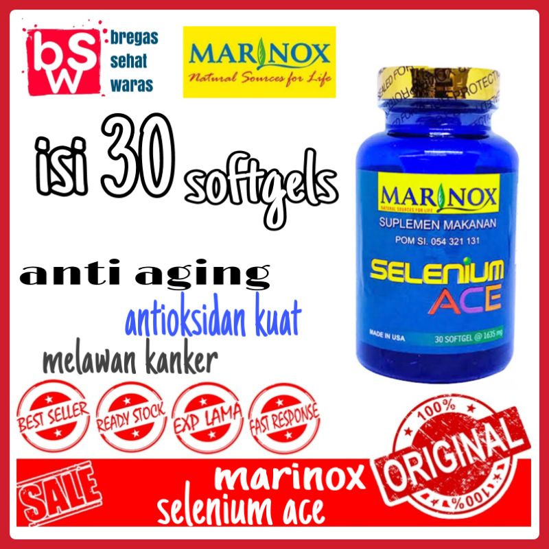 Jual Marinox Selenium ACE 30 / Antiagin / Antioksidan / Sea Quill / Daya Tahan Tubuh / Bregas ...