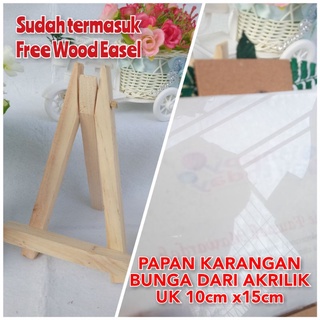 Jual PAPAN BUNGA AKRILIK MINI 15X10 CM/ Karangan Bunga / Hadiah Wisuda ...