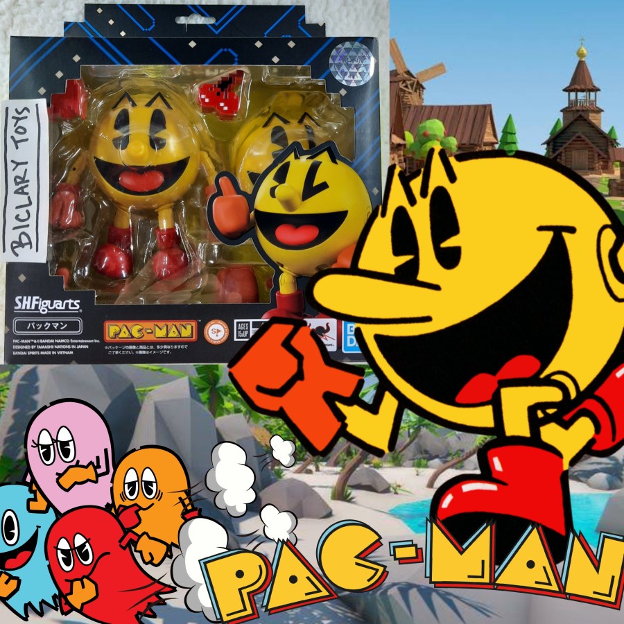 Jual ORIGINAL ORI SHF Pacman Pac Man Action Figure Video Game Indonesia ...