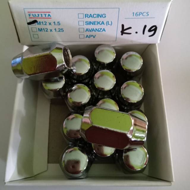 Jual BAUT RODA RACING FUJITA 12X1.5 KUNCI 19MM | Shopee Indonesia
