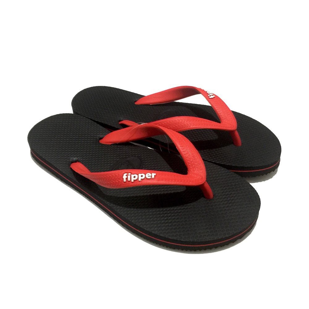 Jual Sandal Jepit / Sendal Fipper Slick in Black Red | Shopee Indonesia