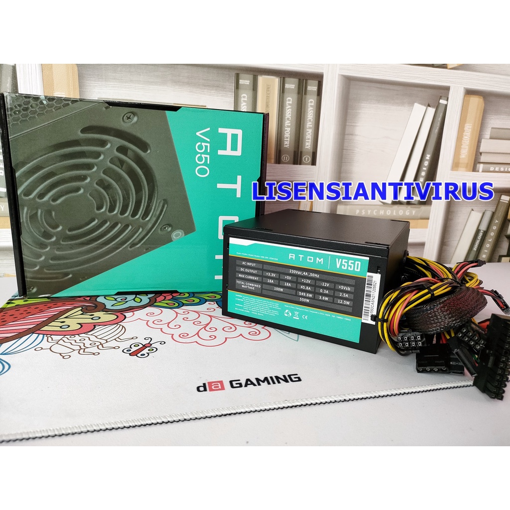 PSU Antec ATOM 550W 550 W V550 (Efficiency 80%) - 2 Years Warranty ...