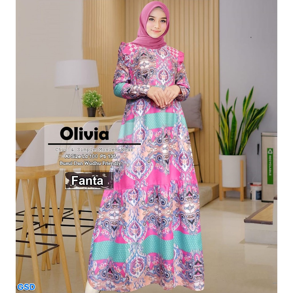 Daster gamis batik BUSUI Model Syar'i / bahan katun MURAH / Bisa utk ...