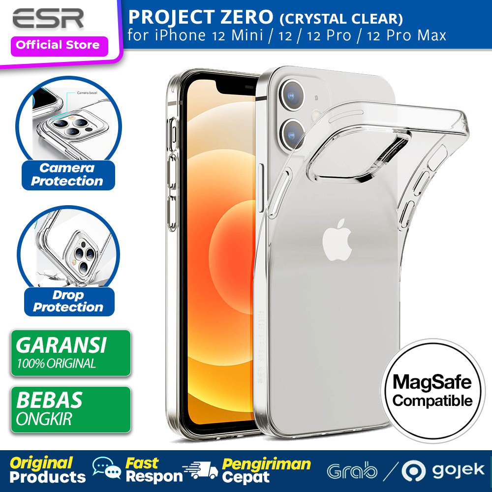 Jual Clear Case iPhone 12 Pro Max & 12 Pro & 12 & 12 Mini ESR Project ...