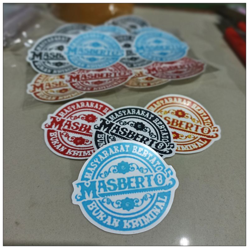 Jual stiker masberto / stiker MASBERTO / Stiker Logo Masberto | Shopee ...