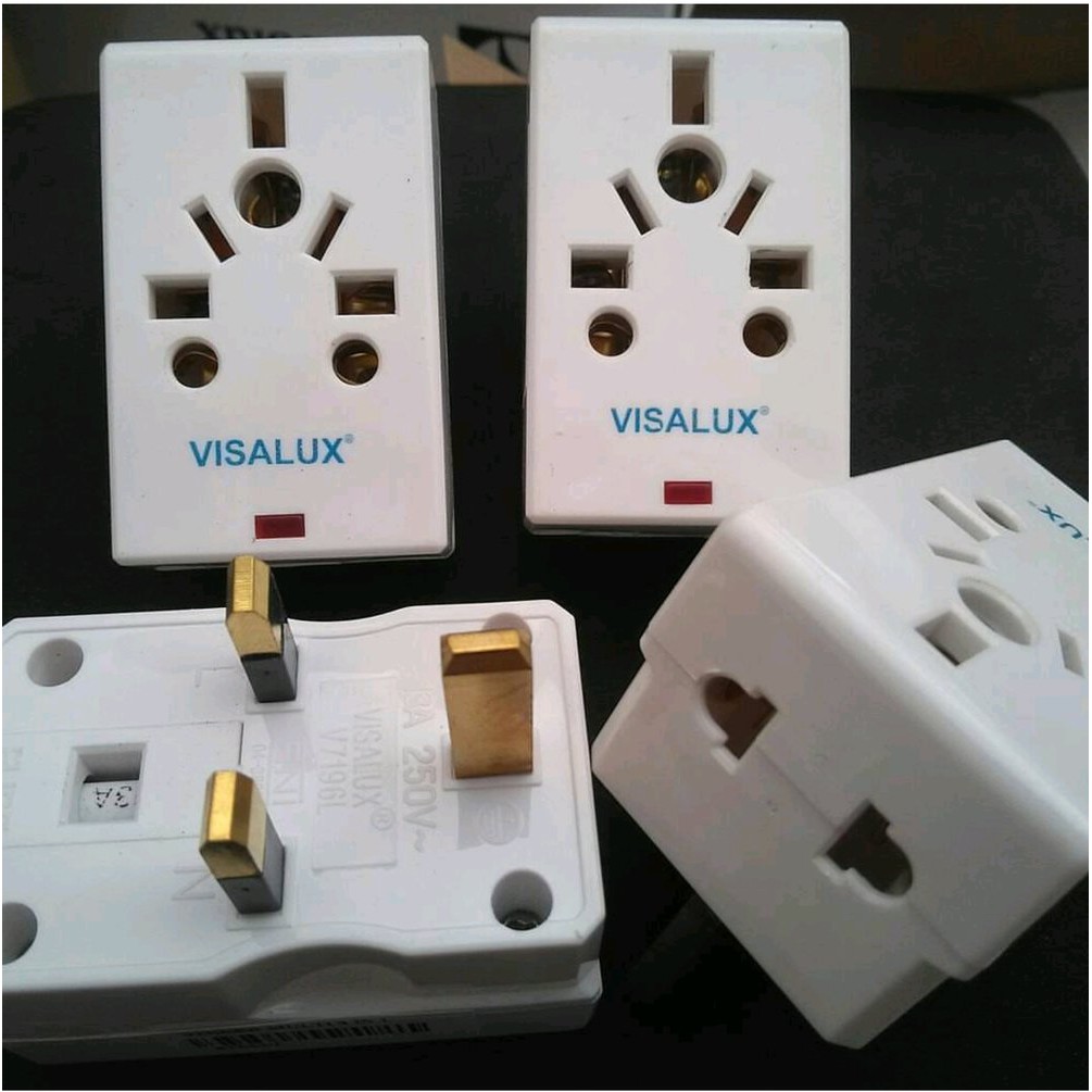 Jual Colokan kaki 3 Over Steker - Colokan T Universal Kaki 3 13A 250V ...