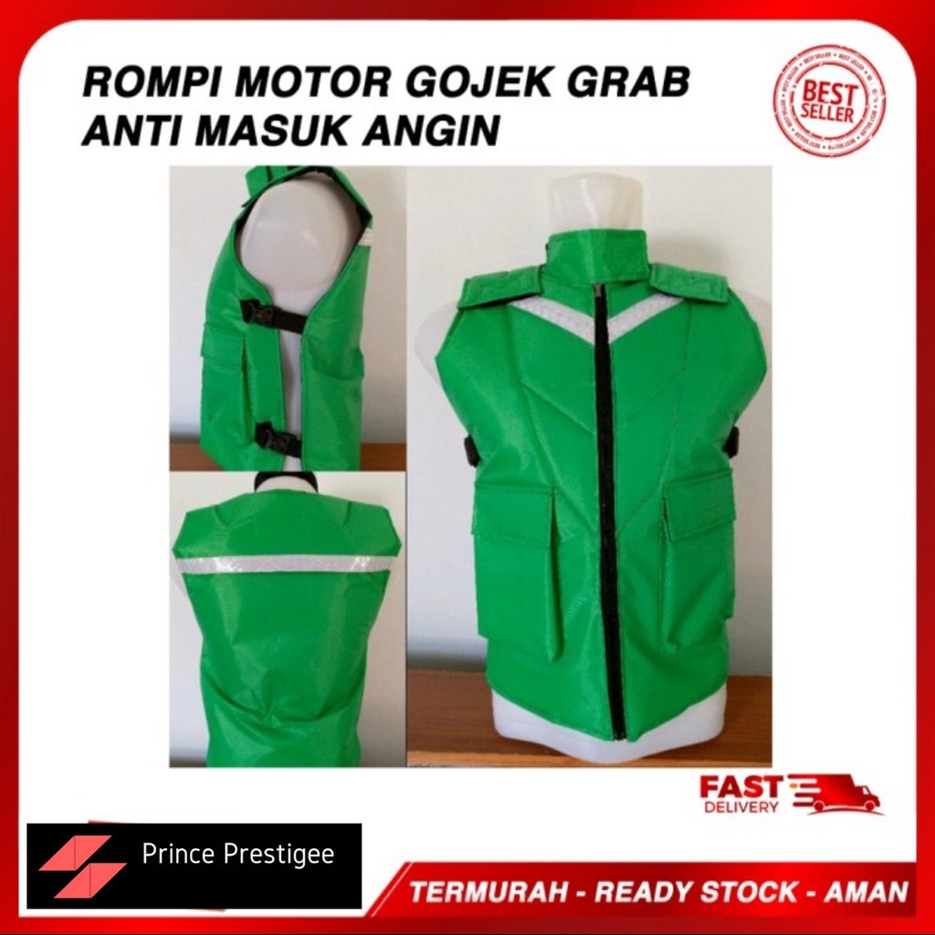 Jual Rompi Ojol Driver Ojek Online Anti Masuk Angin, Anti Air Universal ...